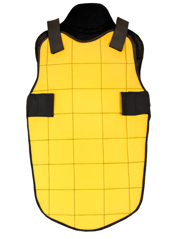 Yellow chest protector referee Ideal protection for paintball referee ...